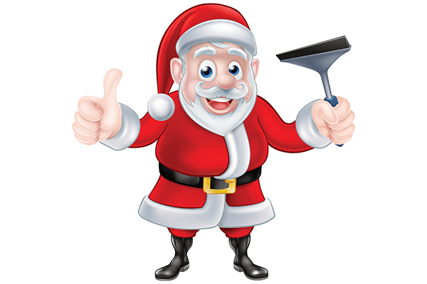 Window-washing Santas Spread Socially Distanced Holiday Cheer ...